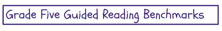 5th Grade Guided Reading Expectations
