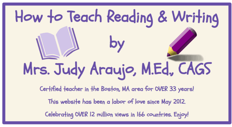 How to Teach Reading Mrs.Judy Araujo, M.Ed.,CAGS, Reading Specialist