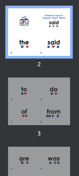 UFLI - Like a page? Editable documents are available! Read on...